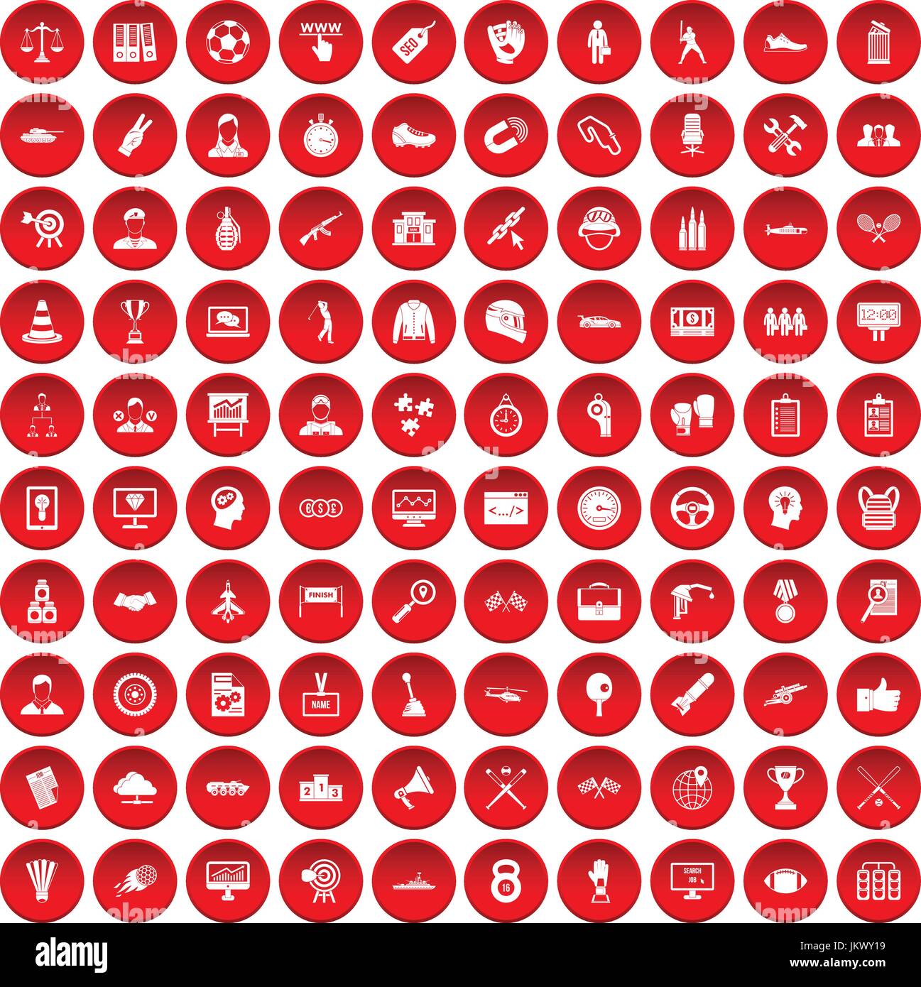 100 victory icons set red Stock Vector Image & Art - Alamy