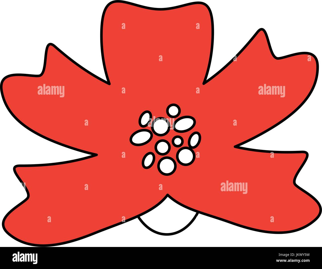 single red flower icon image Stock Vector Image & Art - Alamy