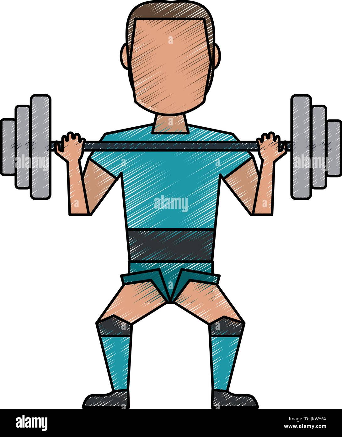weightlifter vector illustration Stock Vector Image & Art - Alamy