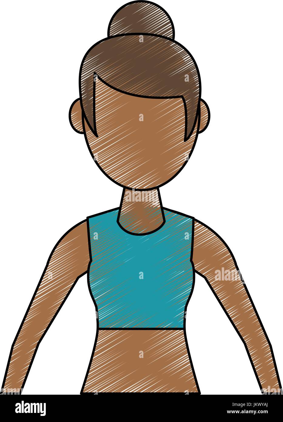 sports woman vector illustration Stock Vector Image & Art - Alamy