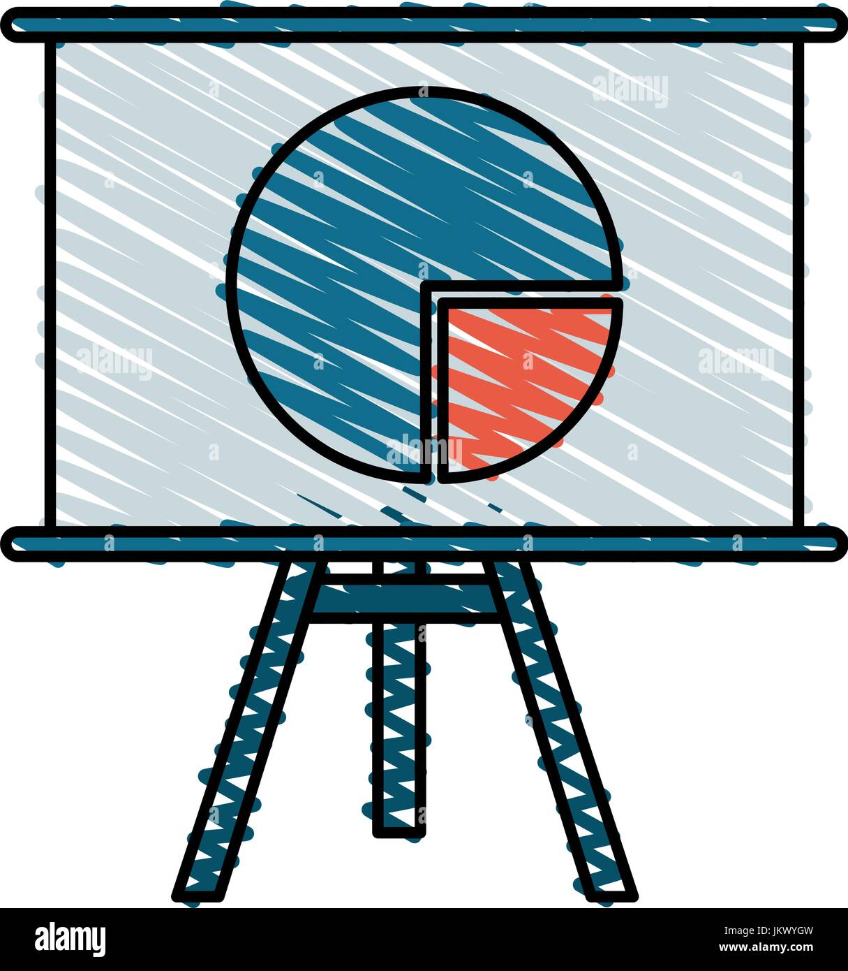 pie chart vector illustration Stock Vector Image & Art - Alamy