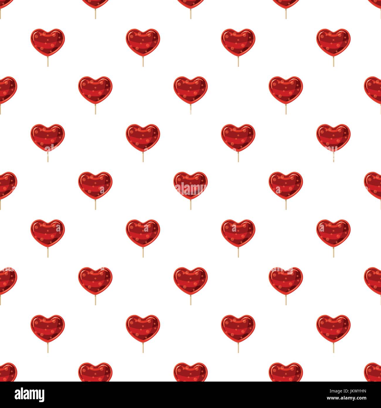 Red heart shaped lollipop pattern Stock Vector Image & Art - Alamy