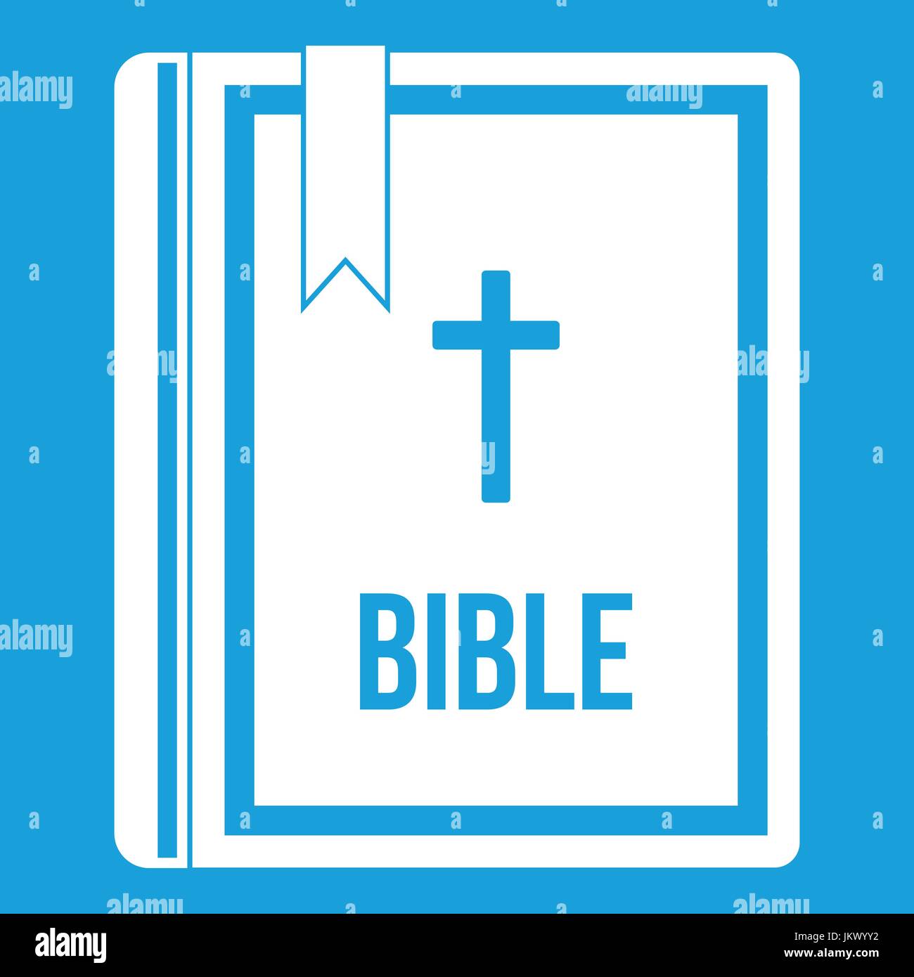 Bible icon white Stock Vector Image & Art - Alamy