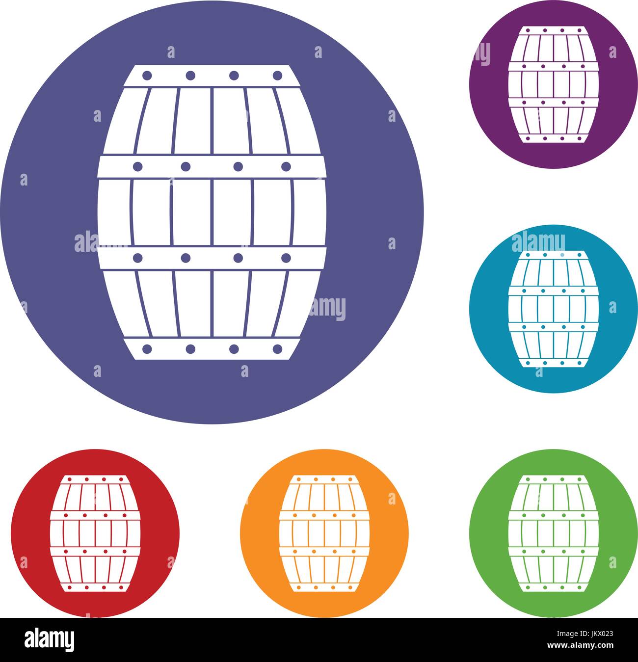 Barrel icons set Stock Vector Image & Art - Alamy