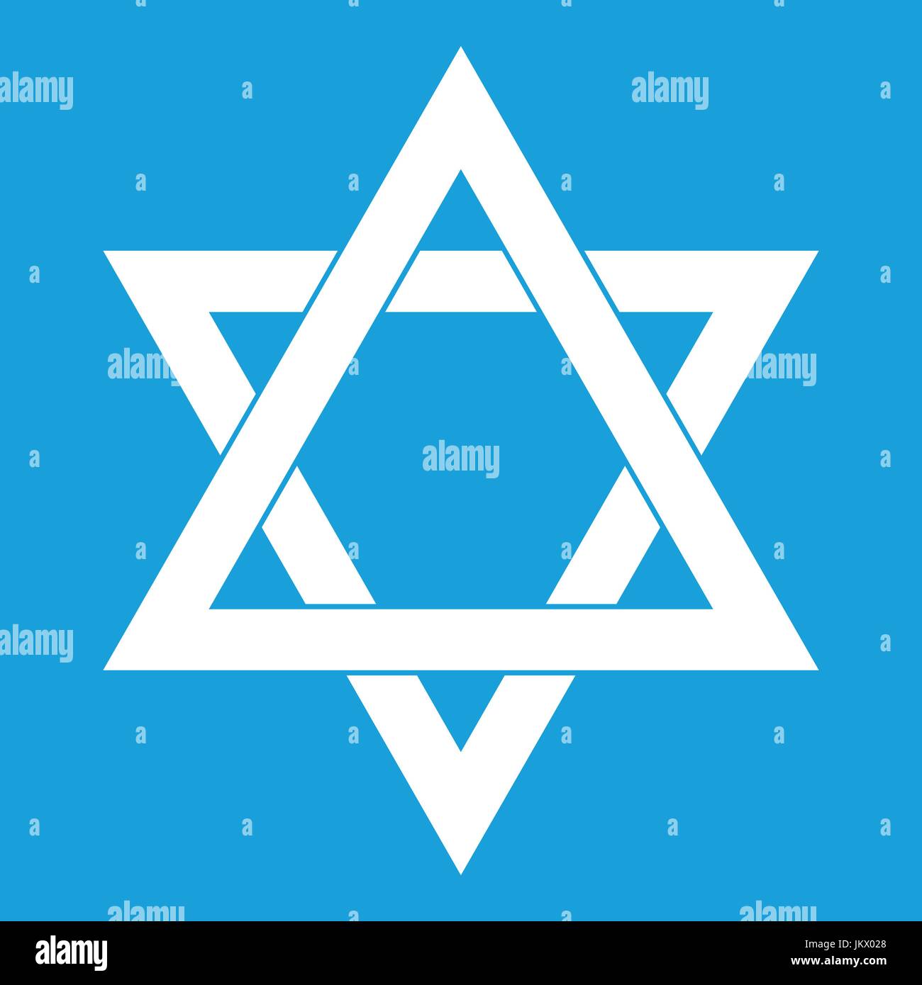 Star of David icon white Stock Vector Image & Art - Alamy
