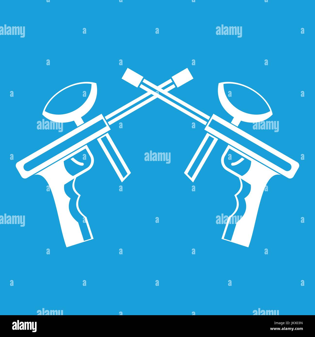 Paintball guns icon white Stock Vector Image & Art - Alamy