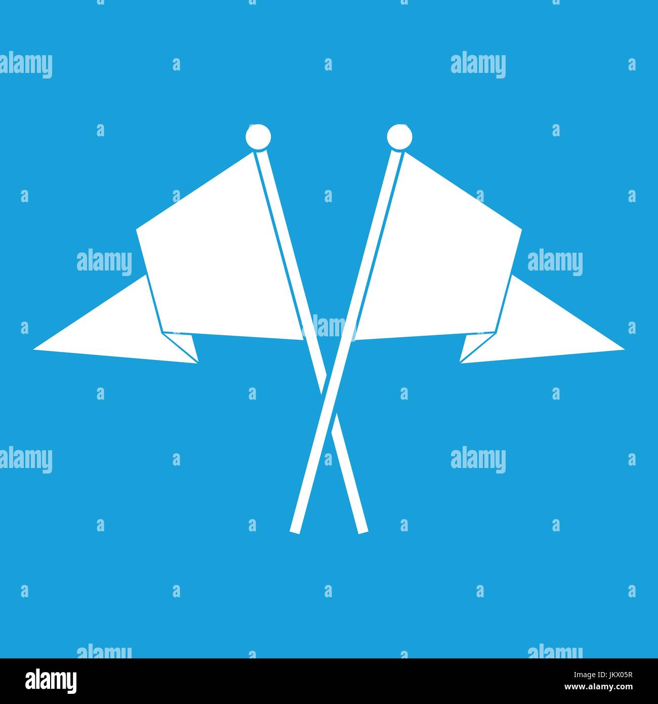 Two flags icon white Stock Vector Image & Art - Alamy