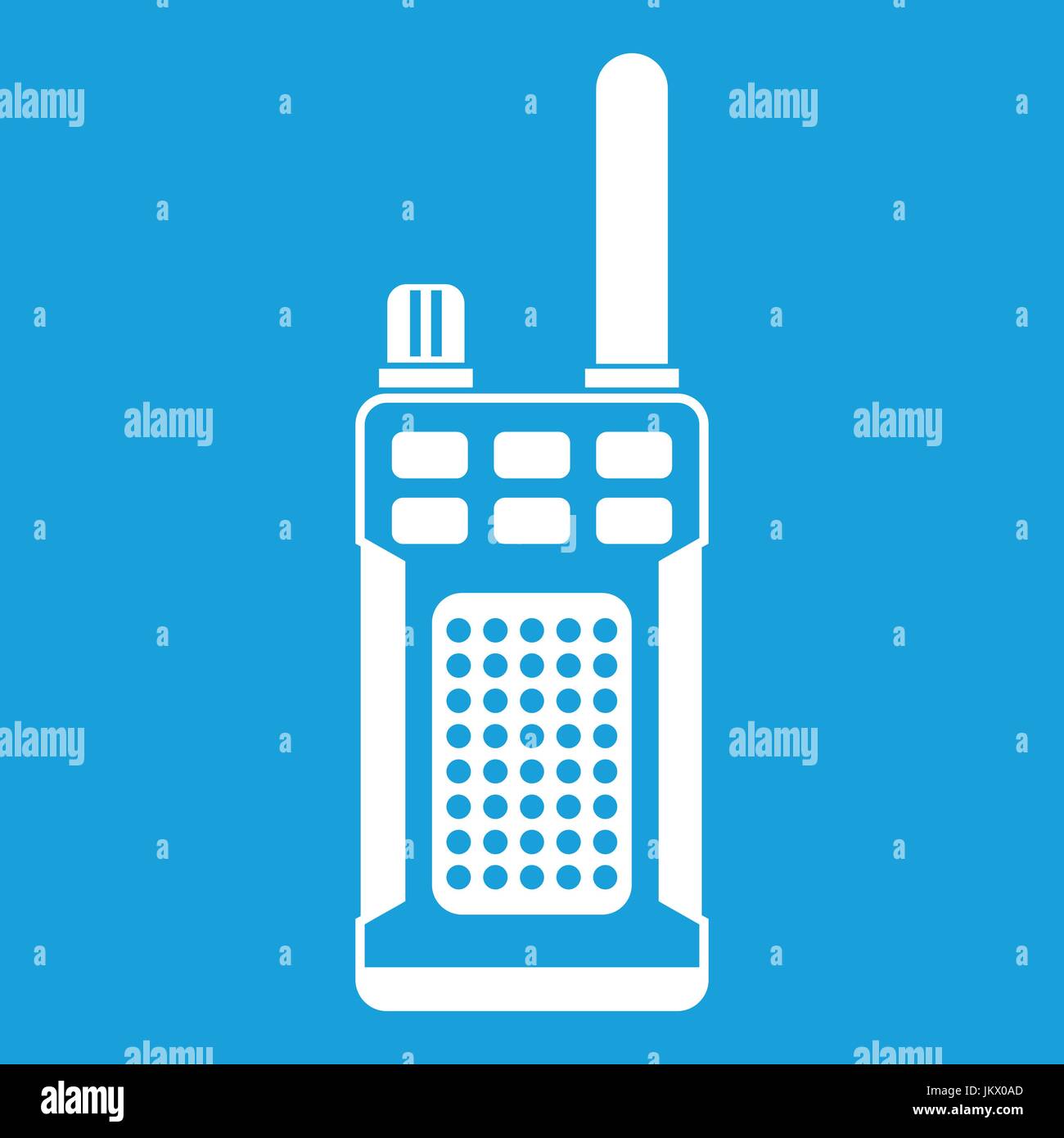 Portable handheld radio icon white Stock Vector Image & Art - Alamy
