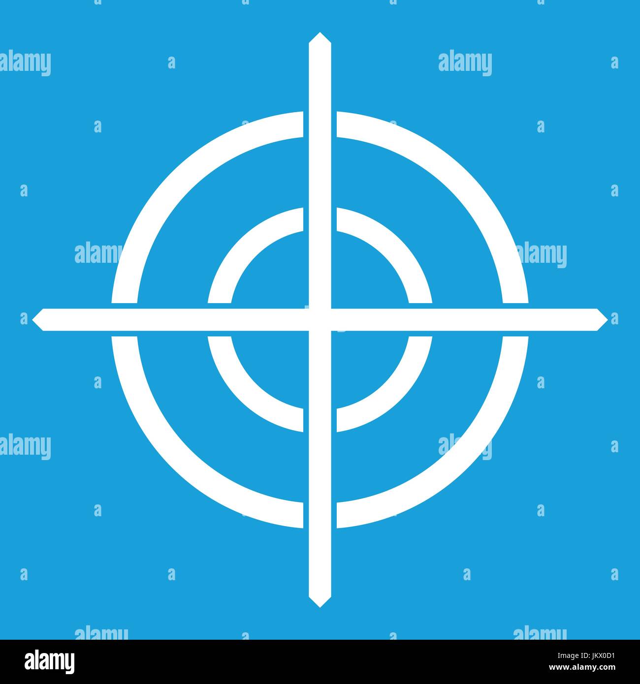 Target crosshair icon white Stock Vector Image & Art - Alamy