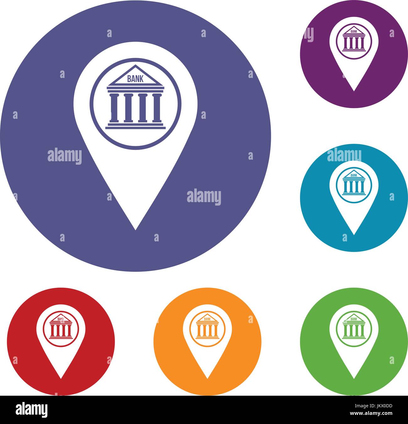 Map pin icons set Stock Vector Image & Art - Alamy
