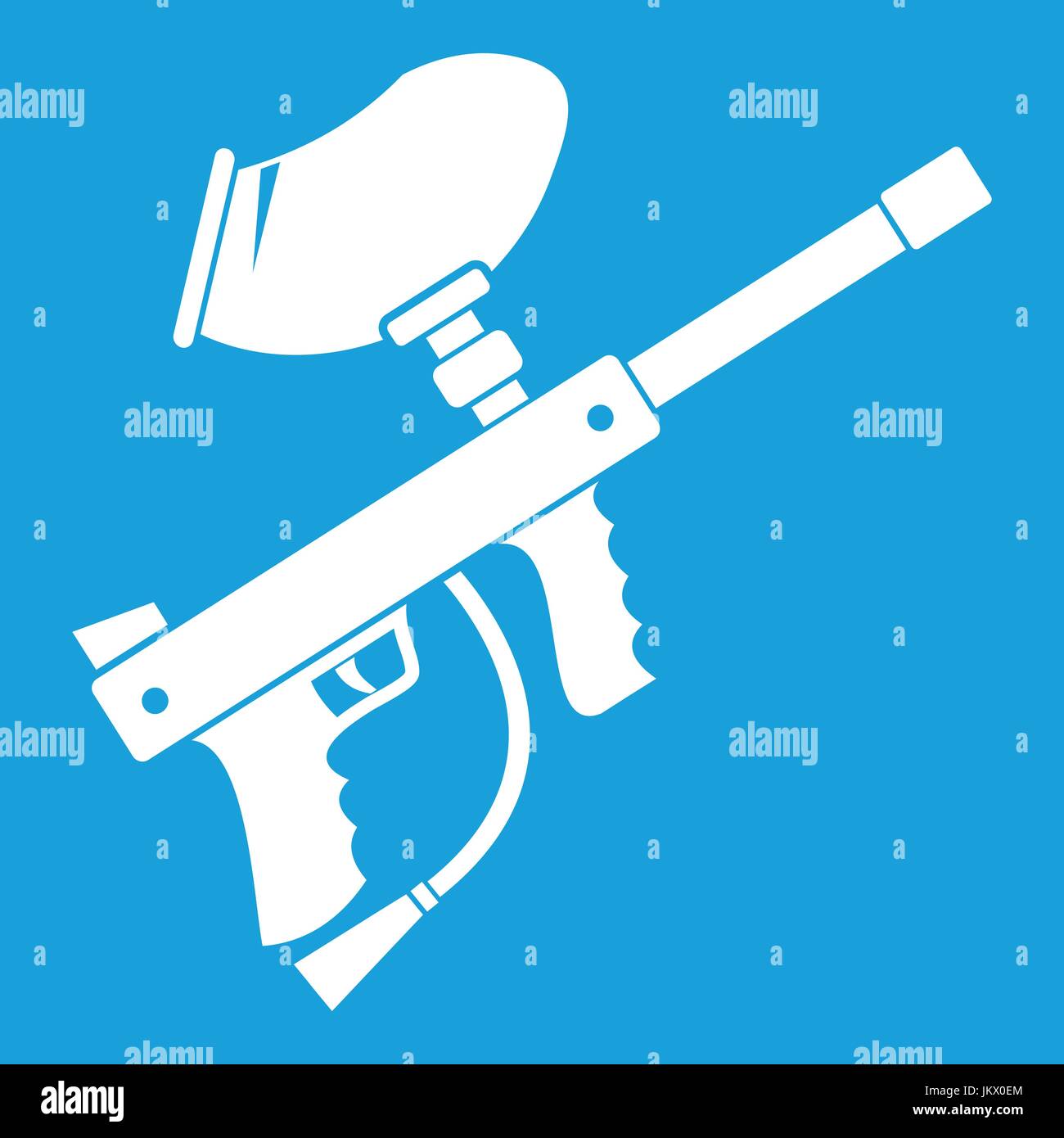 Paintball marker icon white Stock Vector Image & Art - Alamy