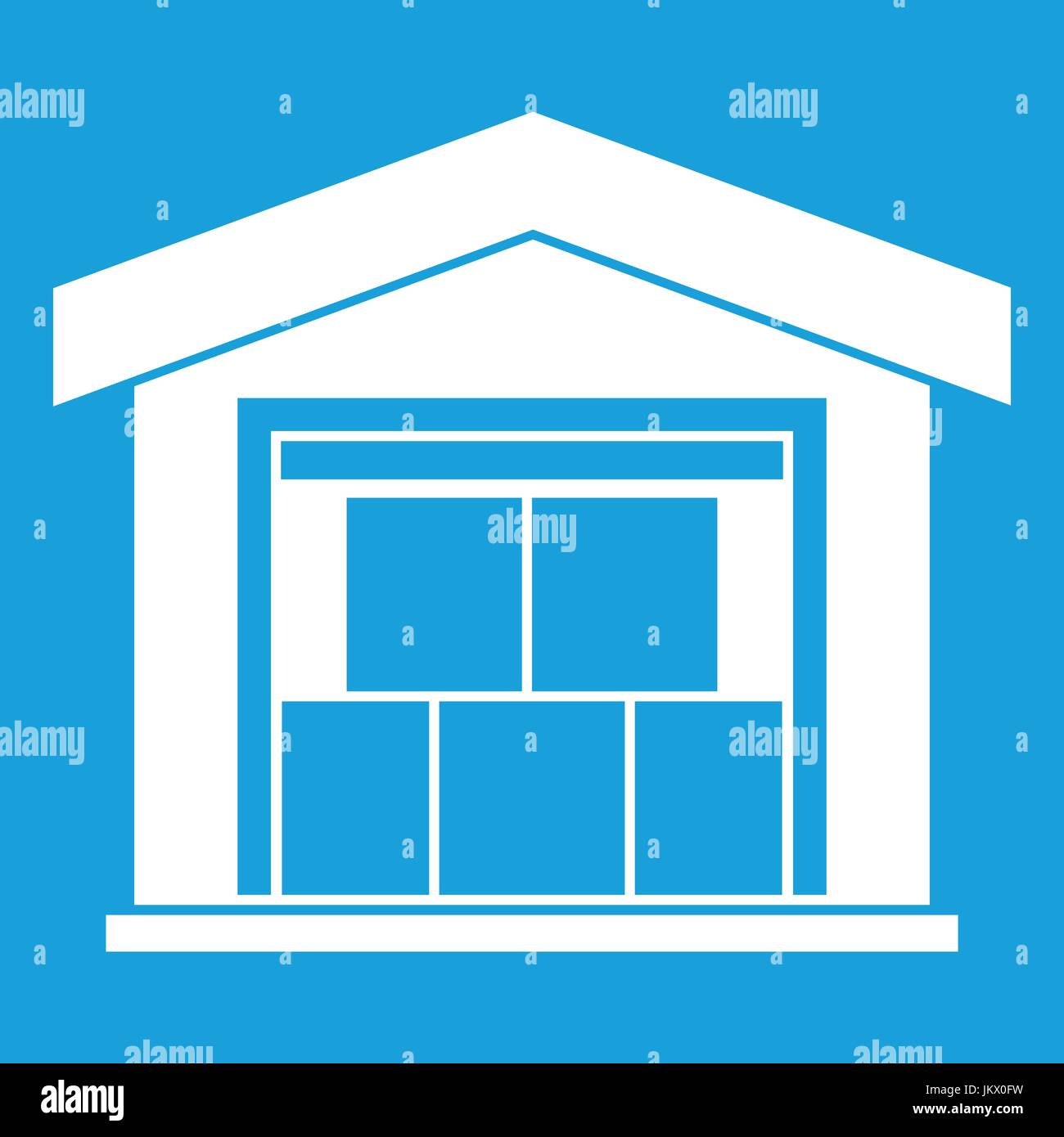 Warehouse building icon white Stock Vector Image & Art - Alamy
