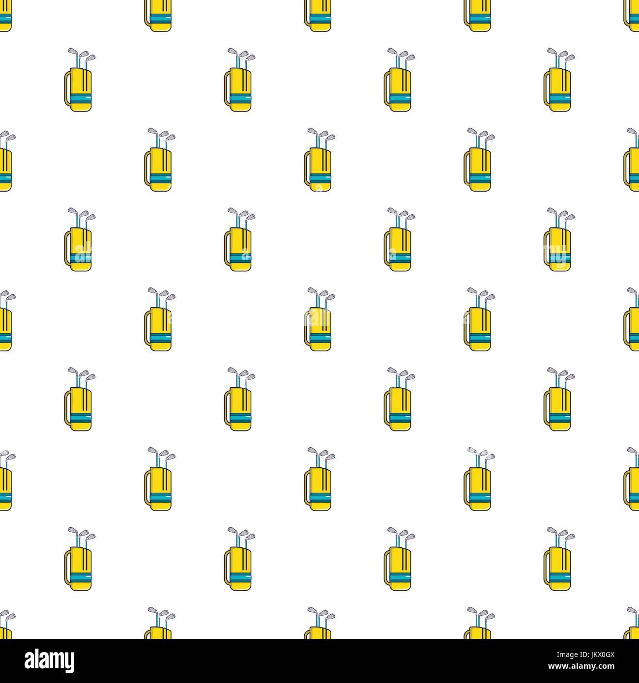 Yellow golf bag full of golf clubs pattern Stock Vector Image & Art - Alamy