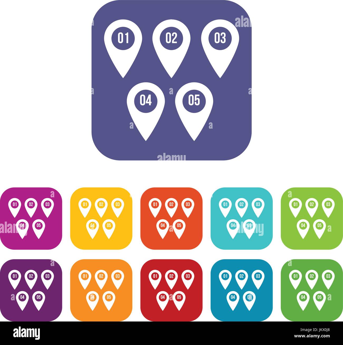 Pointer marks icons set Stock Vector Image & Art - Alamy