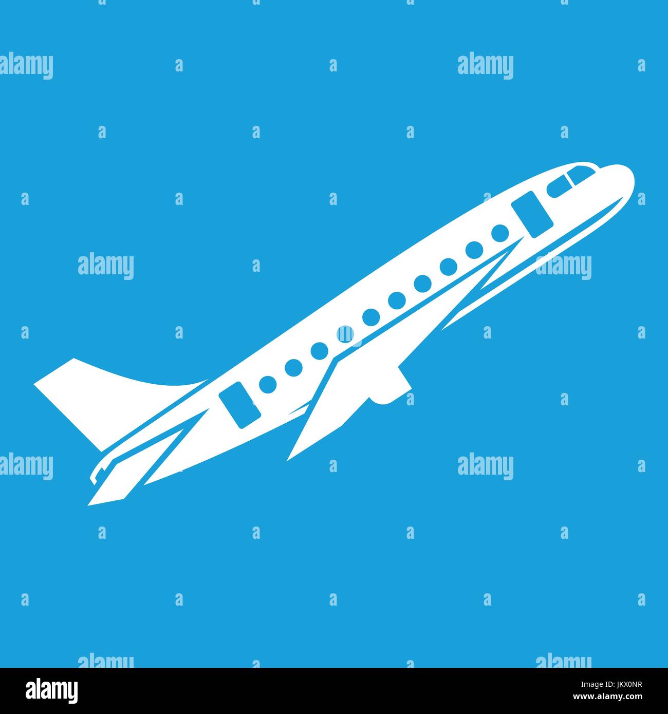Aircraft icon white Stock Vector Image & Art - Alamy