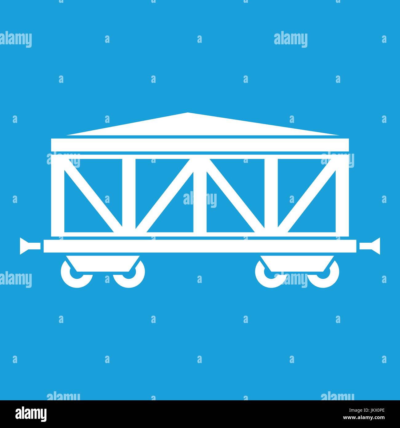 Train cargo wagon icon white Stock Vector Image & Art - Alamy