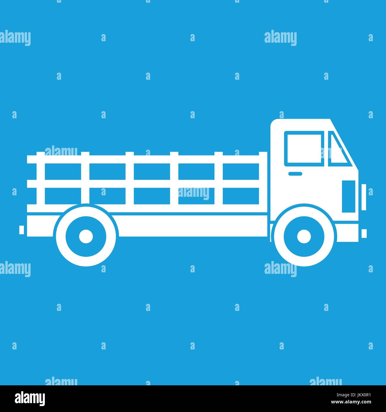 Truck icon white Stock Vector Image & Art - Alamy