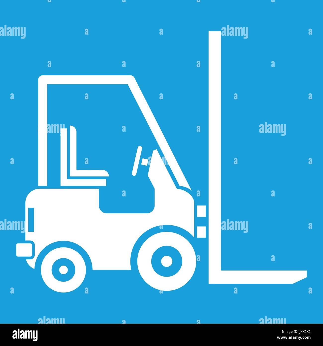 Stacker loader icon white Stock Vector Image & Art - Alamy