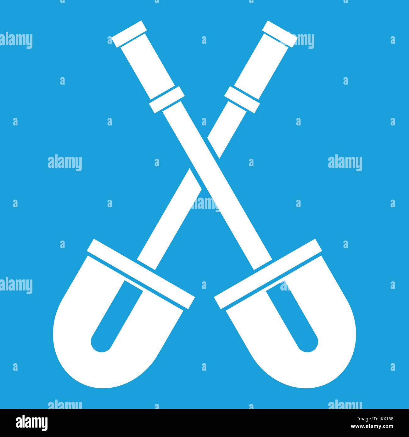 Shovels icon white Stock Vector Image & Art - Alamy