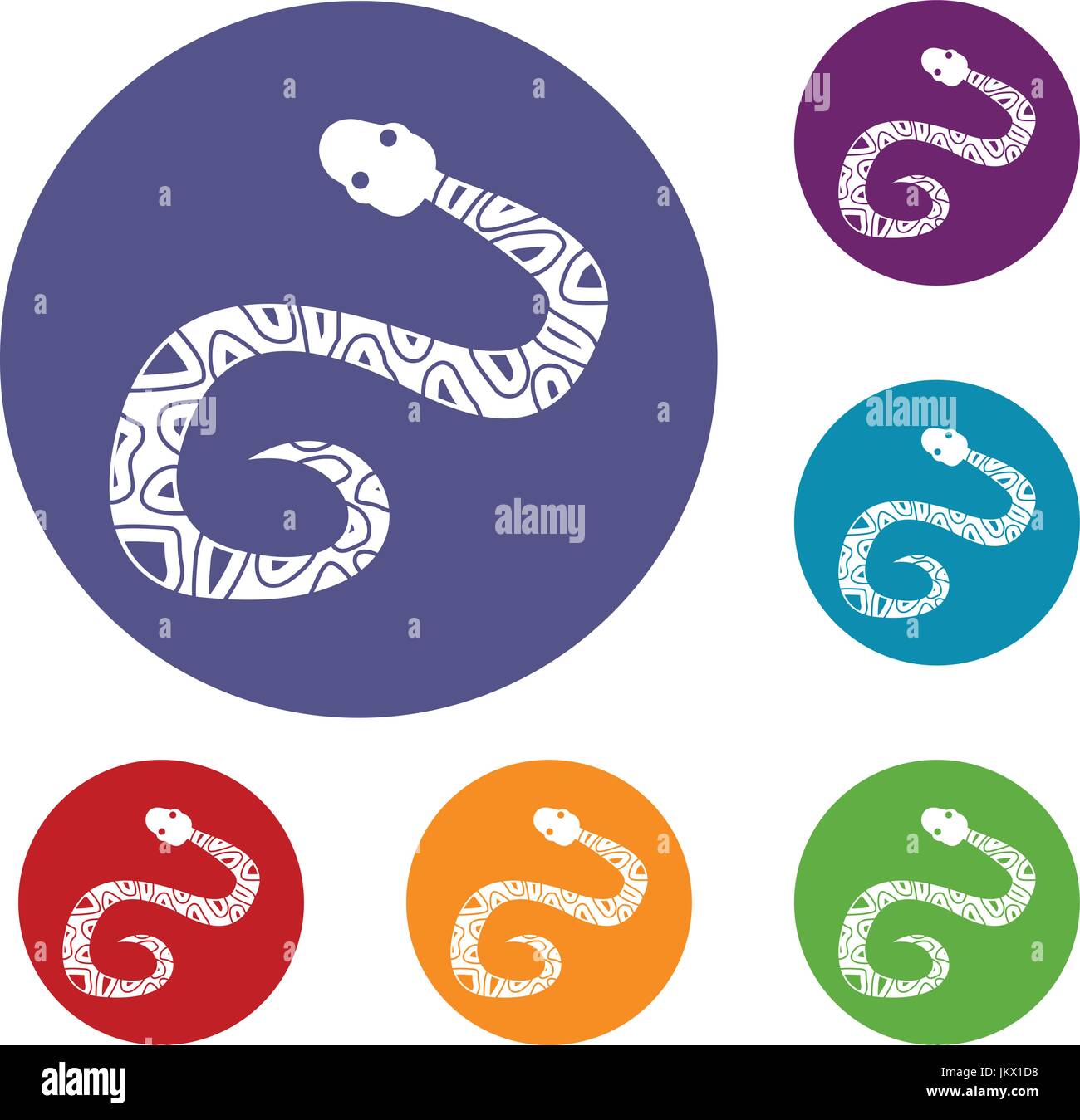 Snake icons set Stock Vector Image & Art - Alamy