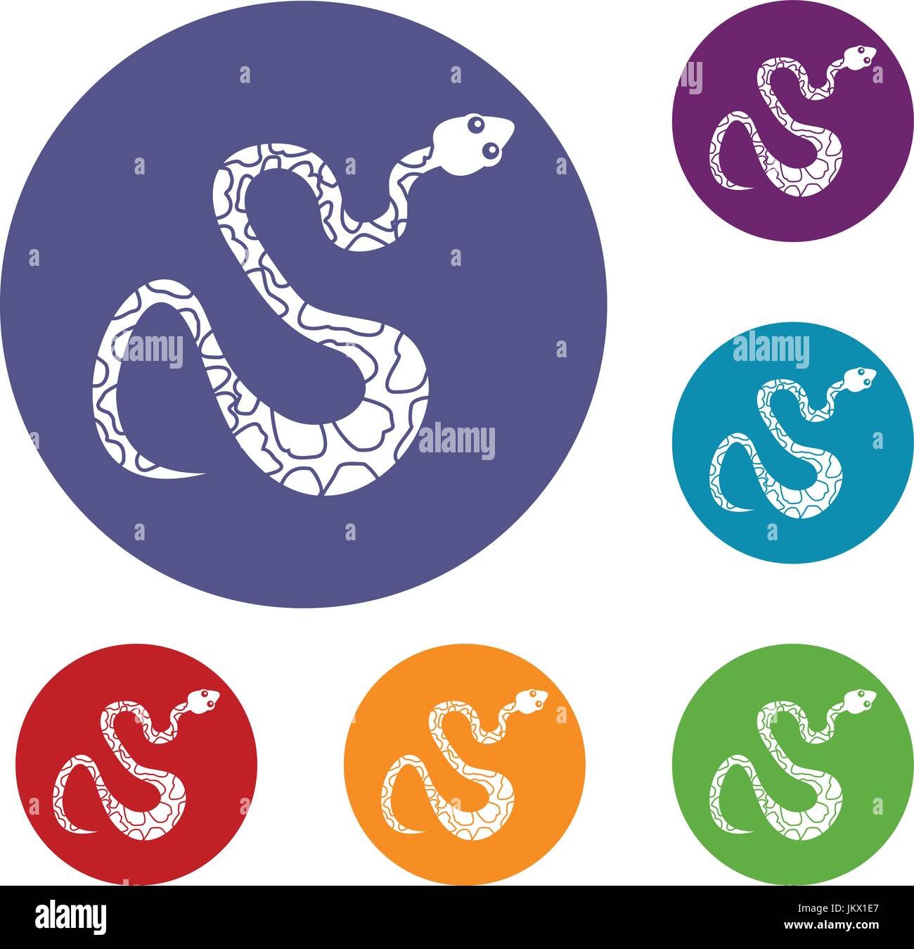 Black spotted snake icons set Stock Vector Image & Art - Alamy