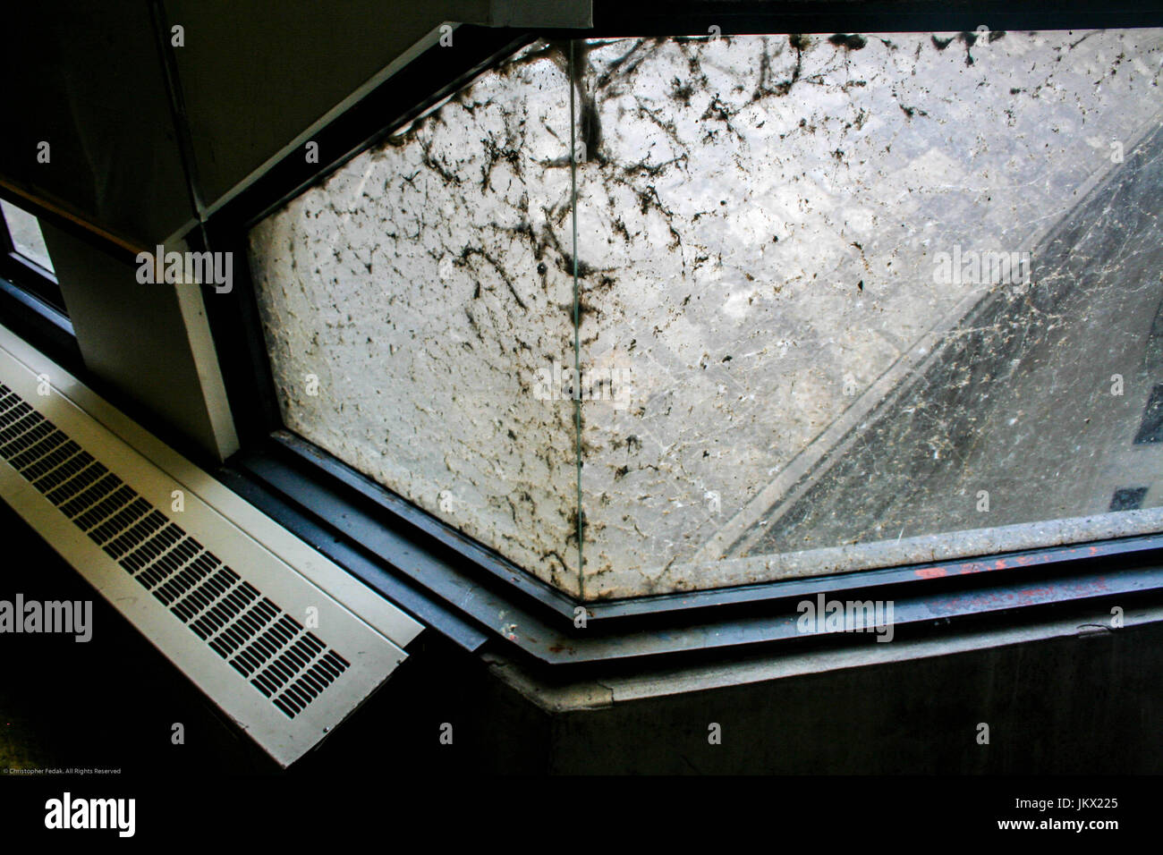accumulated dust on a window needs cleaned badly Stock Photo - Alamy