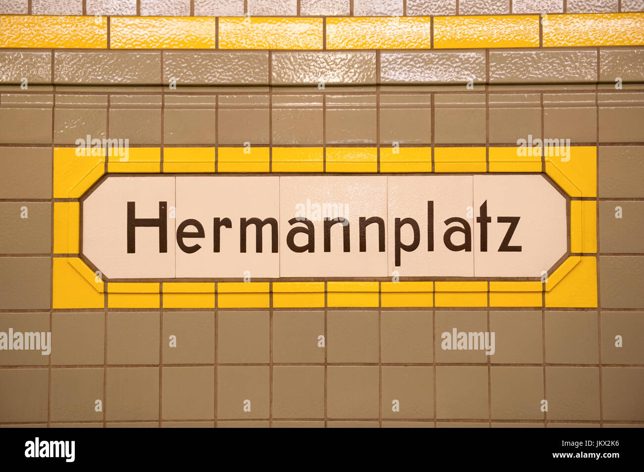Underground station hermannplatz subway sign hi-res stock photography ...