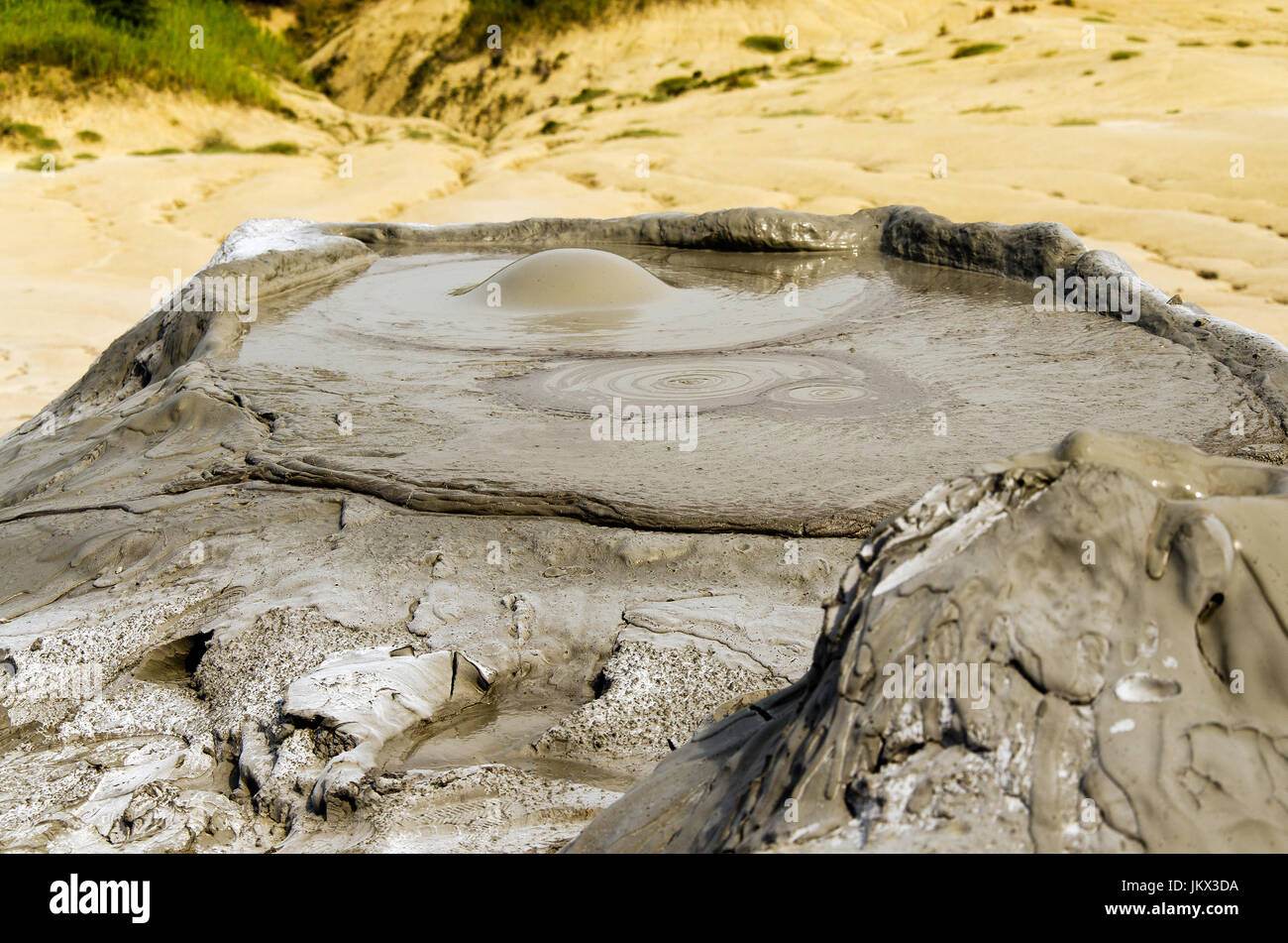 Mud volcano erupting mud hi-res stock photography and images - Alamy