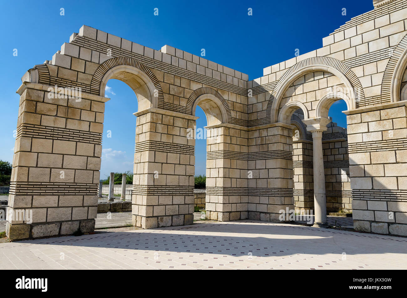 The Great Basilica in Pliska, Bulgaria Stock Photo - Alamy