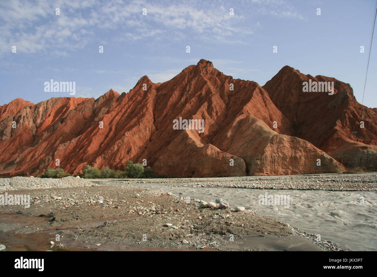 Flaming mountains near Turpan Stock Photo - Alamy