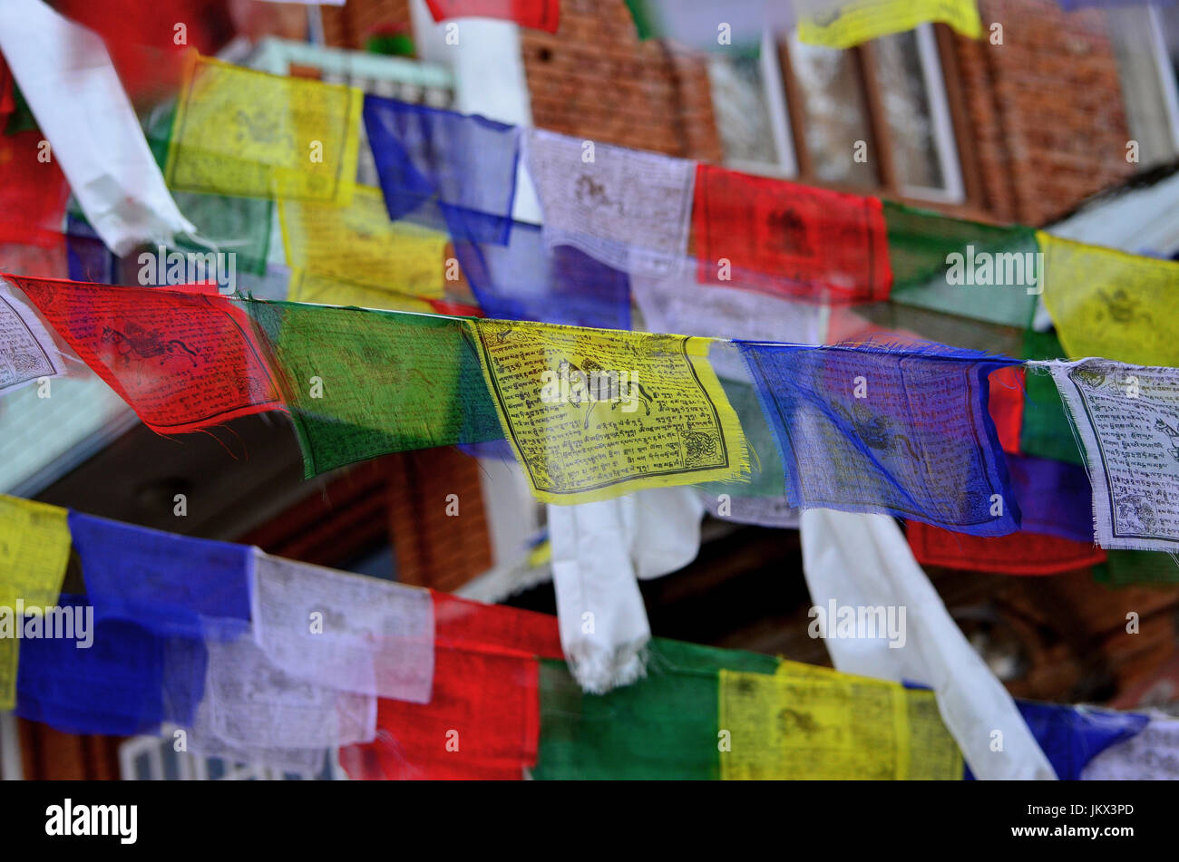 close up of Prayer Flag Stock Photo - Alamy