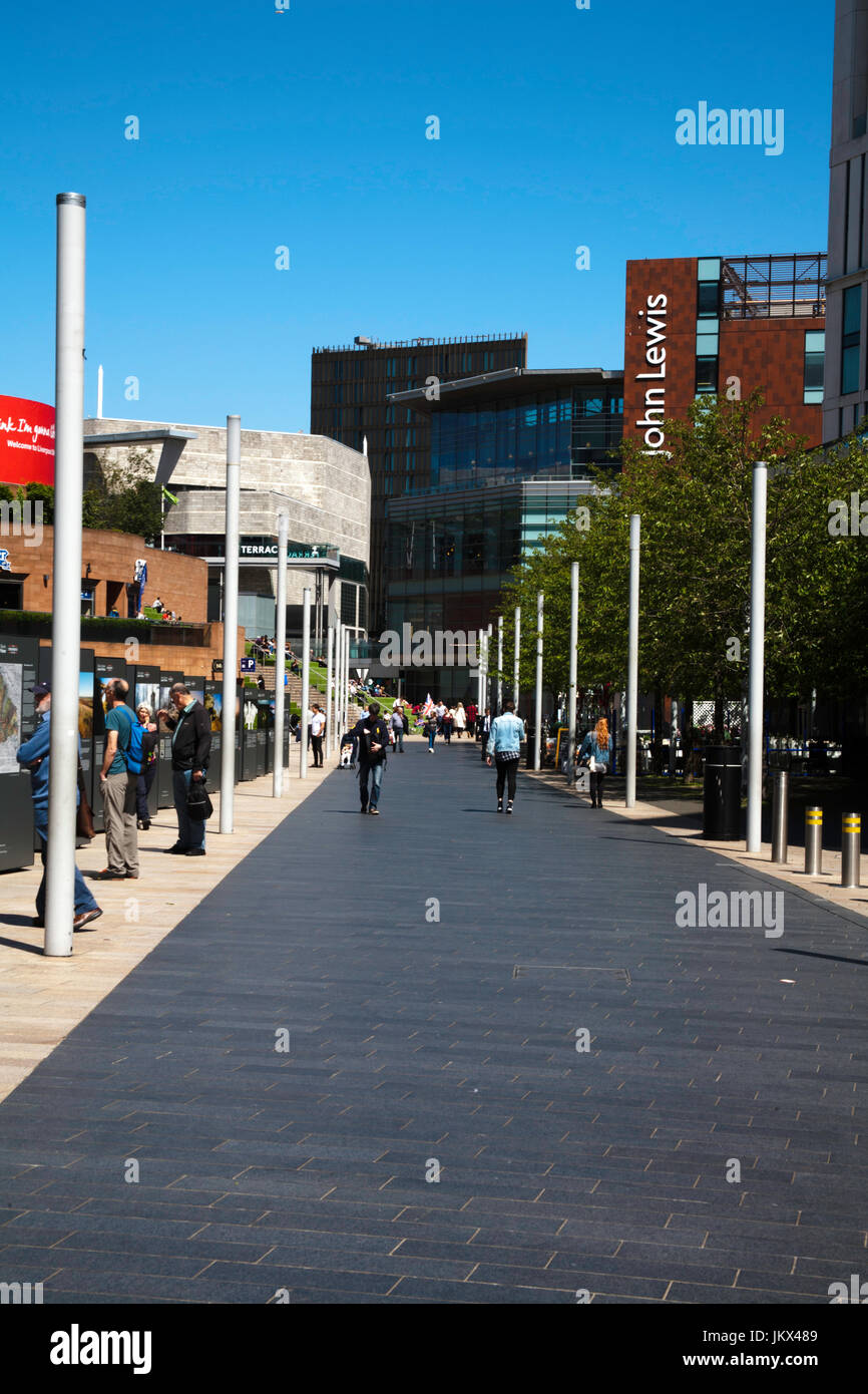 Thomas Steers Way Liverpool One Merseyside England Stock Photo - Alamy