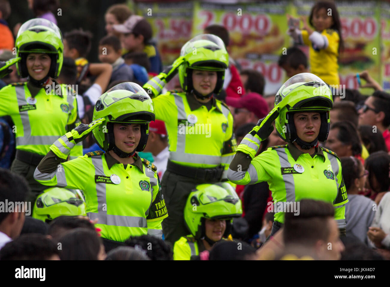 Members of the National Army of Colombia parade in Bogota, Colombia on ...