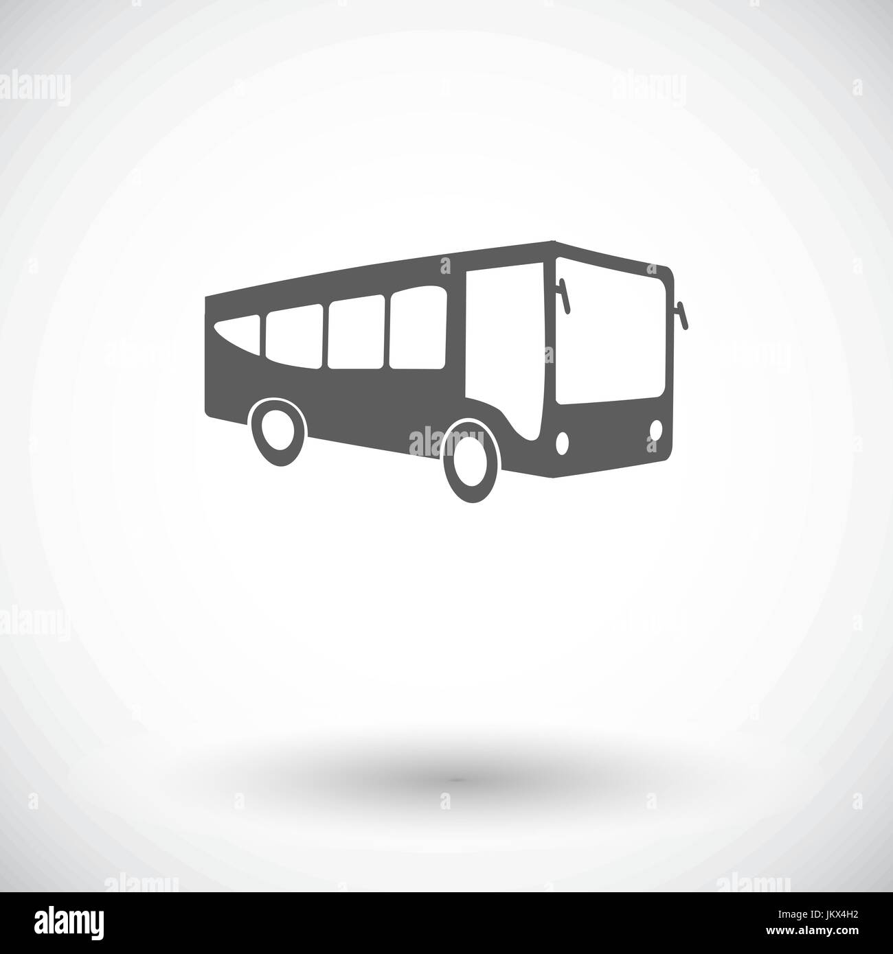 Bus. Single flat icon on white background. Vector illustration Stock ...