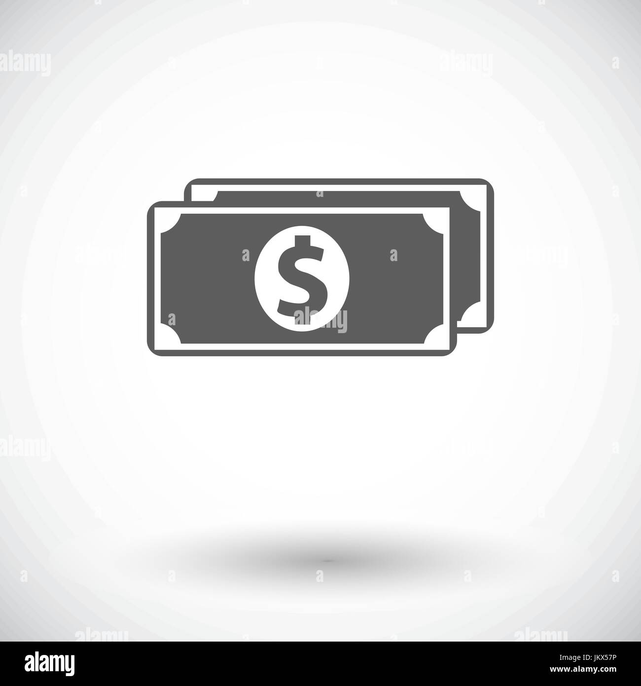 Dollar. Single flat icon on white background. Vector illustration Stock ...