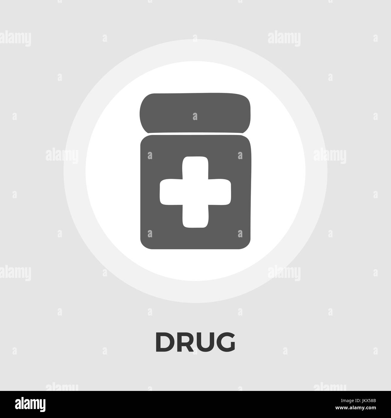 Drug icon vector. Flat icon isolated on the white background. Editable ...