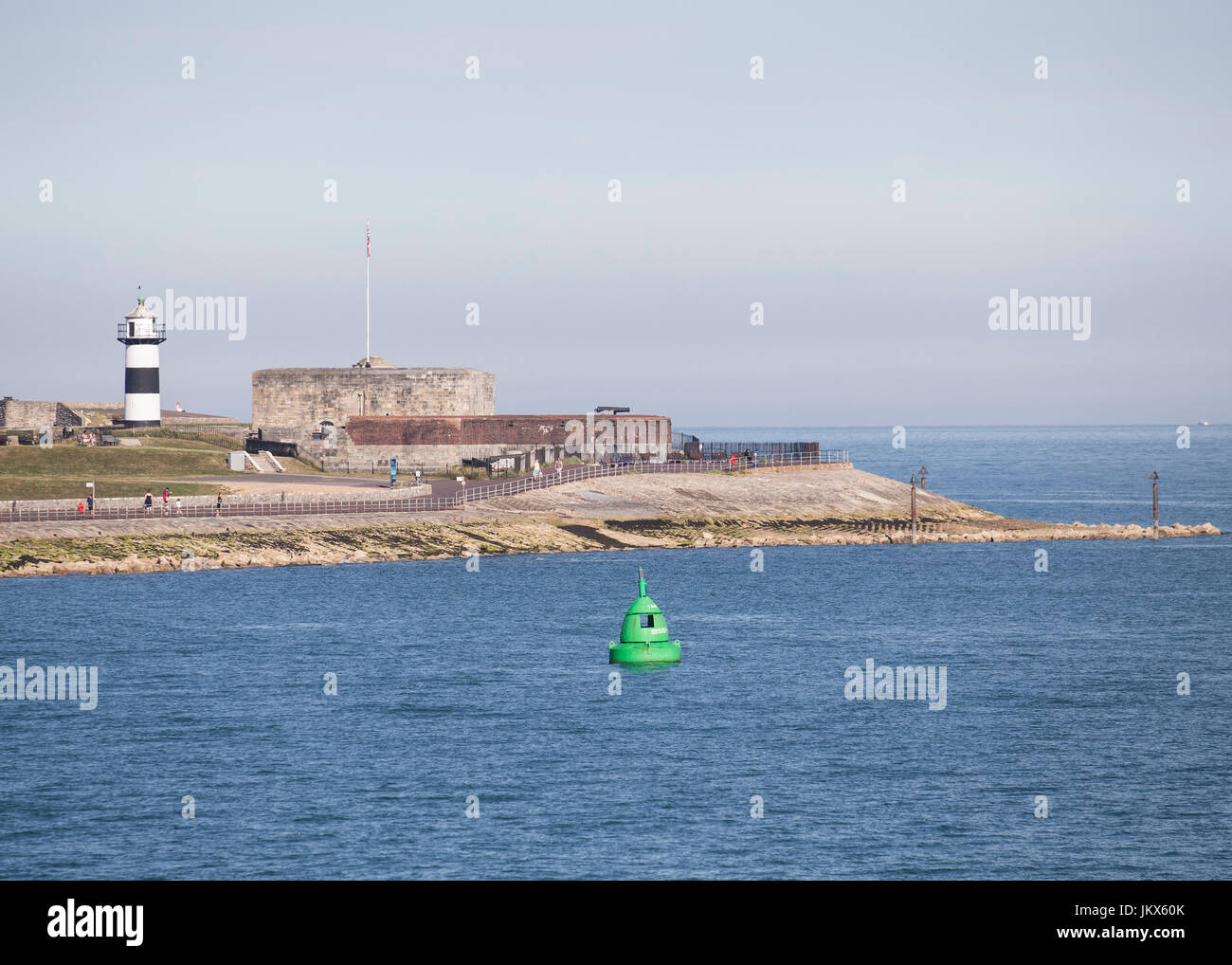 Southsea Castle seen from Spithead Stock Photo - Alamy
