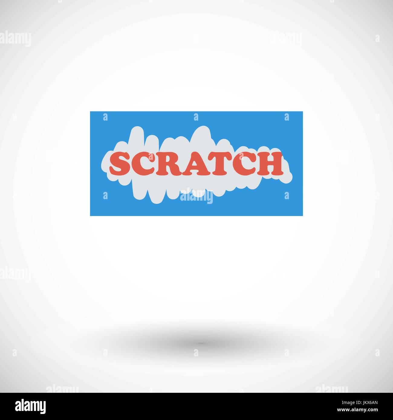 Scratch card. Flat vector icon for mobile and web applications. Vector ...