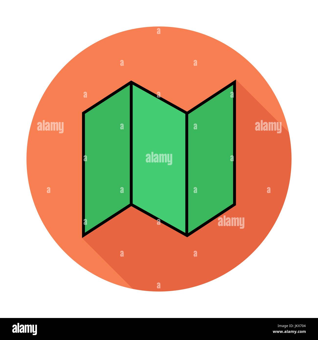 Map single flat color Cut Out Stock Images & Pictures - Alamy