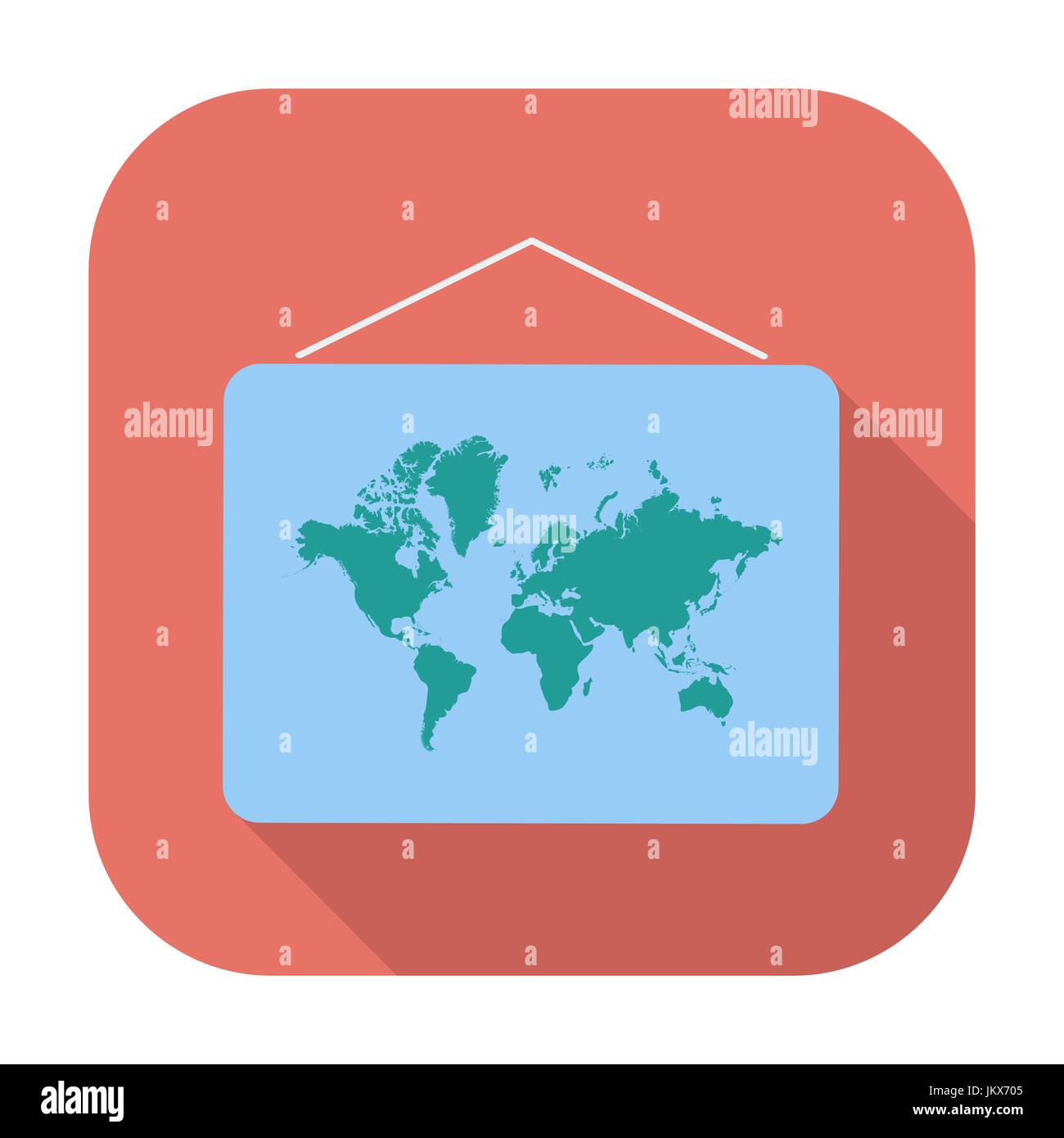 Flat road map usa hi-res stock photography and images - Alamy