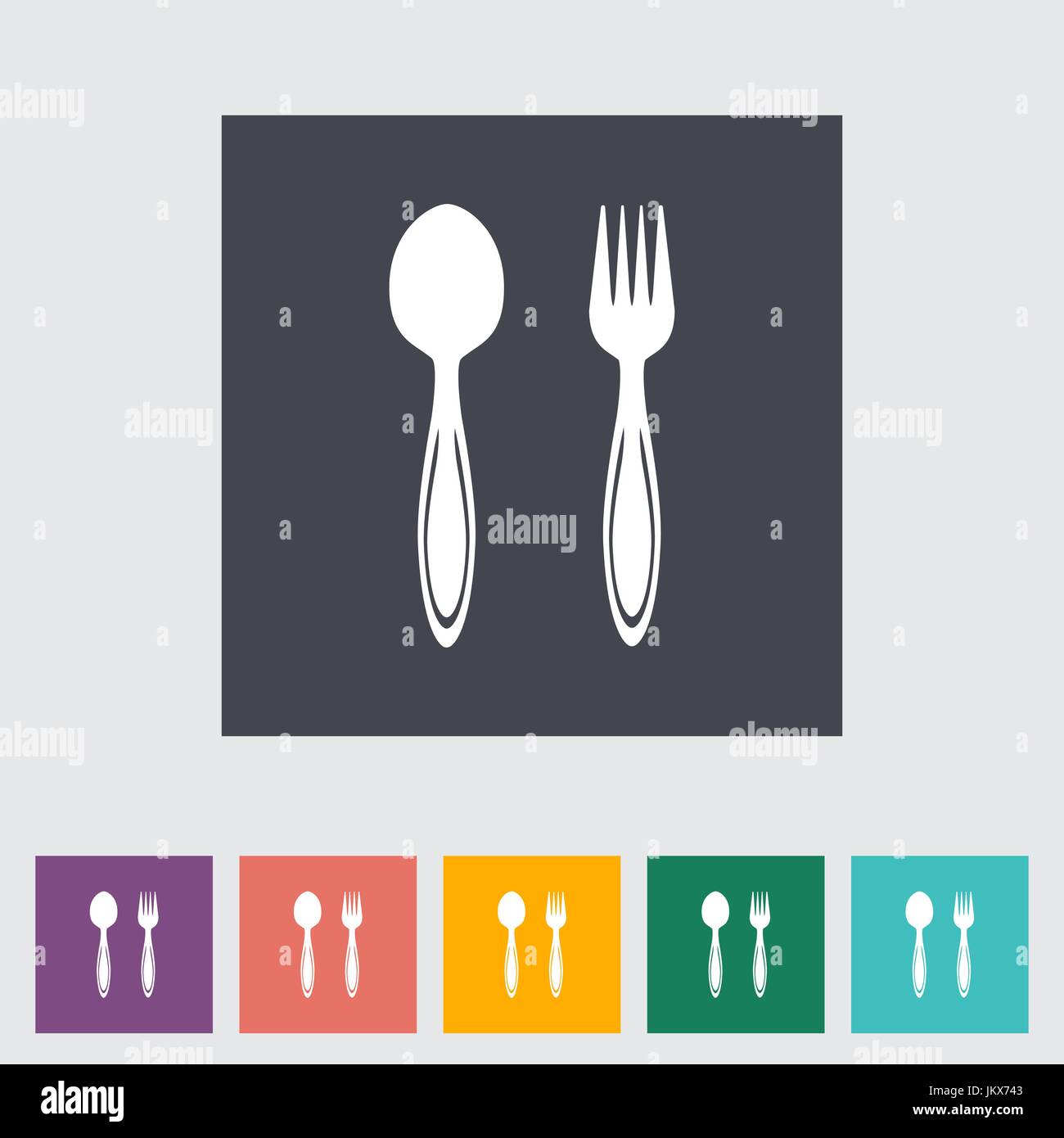 Back of spoon Stock Vector Images - Alamy