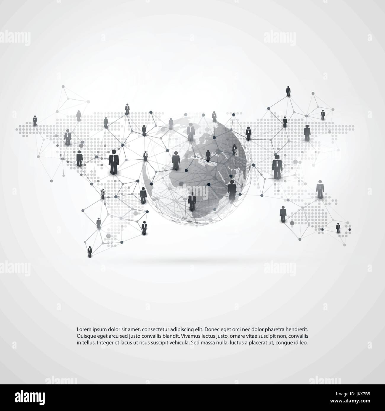 People network connections concept 3d Stock Vector Images - Alamy