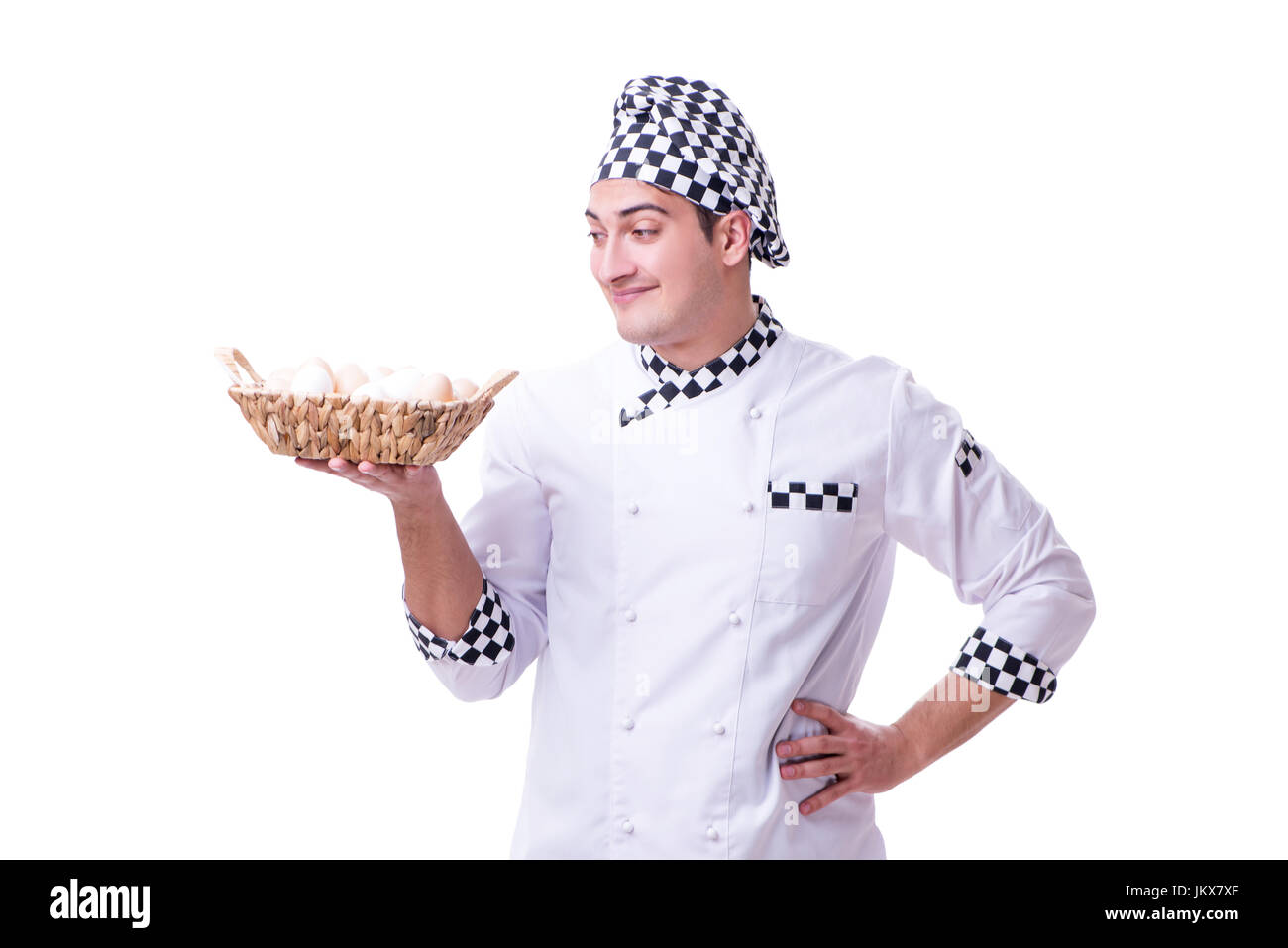 Handsome chef presenting meal hi-res stock photography and images - Alamy