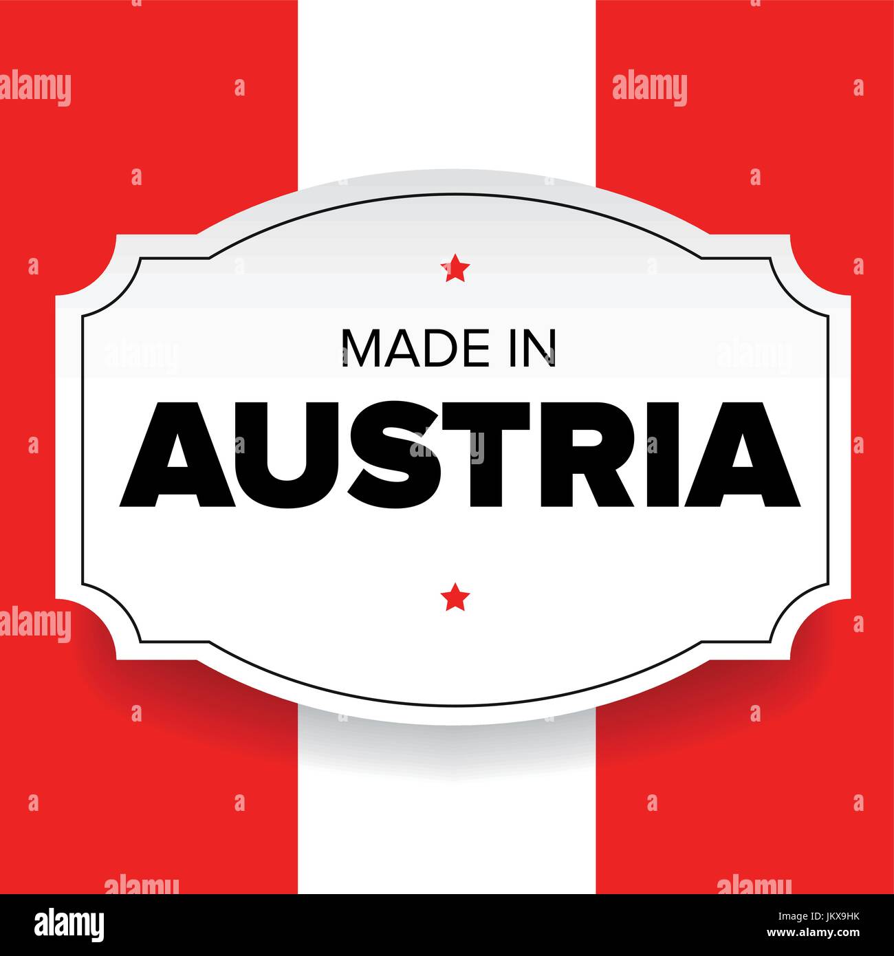 Made in Austria label vector Stock Vector Image & Art - Alamy