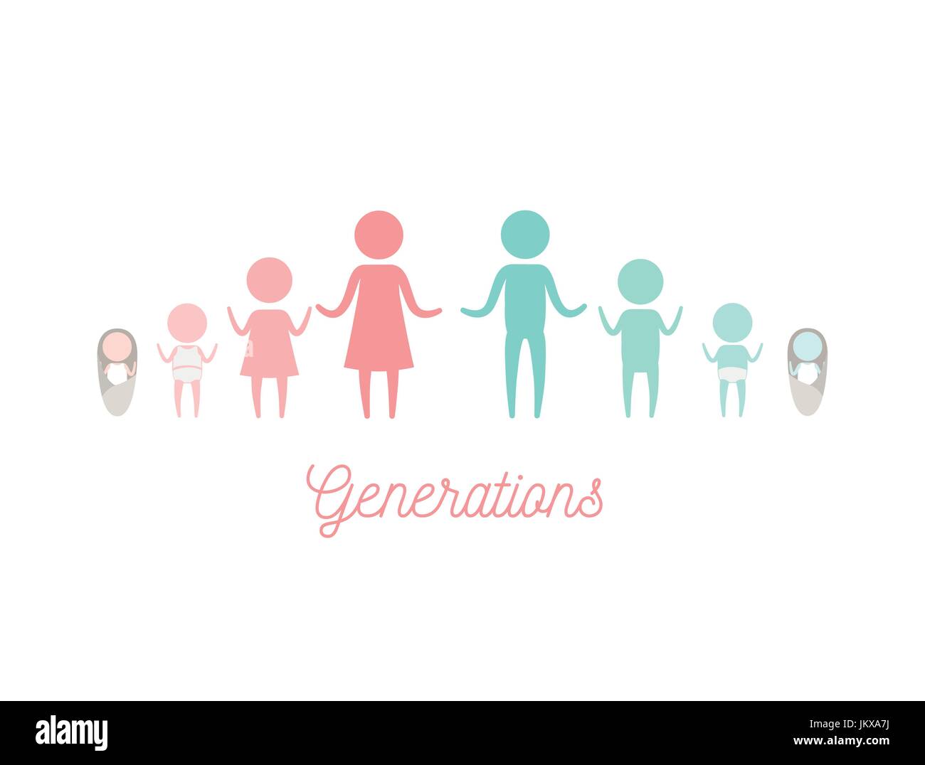 white background with color silhouette pictogram female and male ...