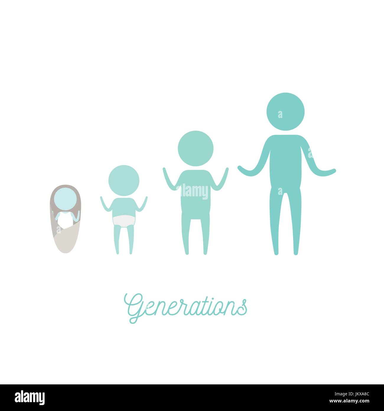 Male generations Stock Vector Images - Alamy