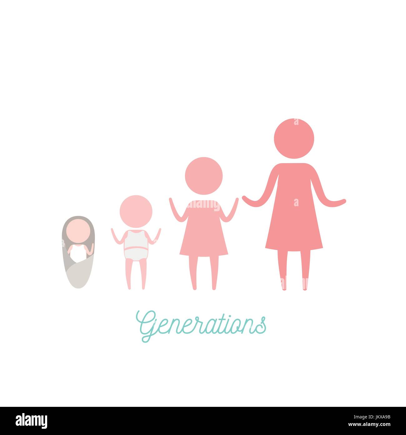 white background with pink color silhouette pictogram female ...