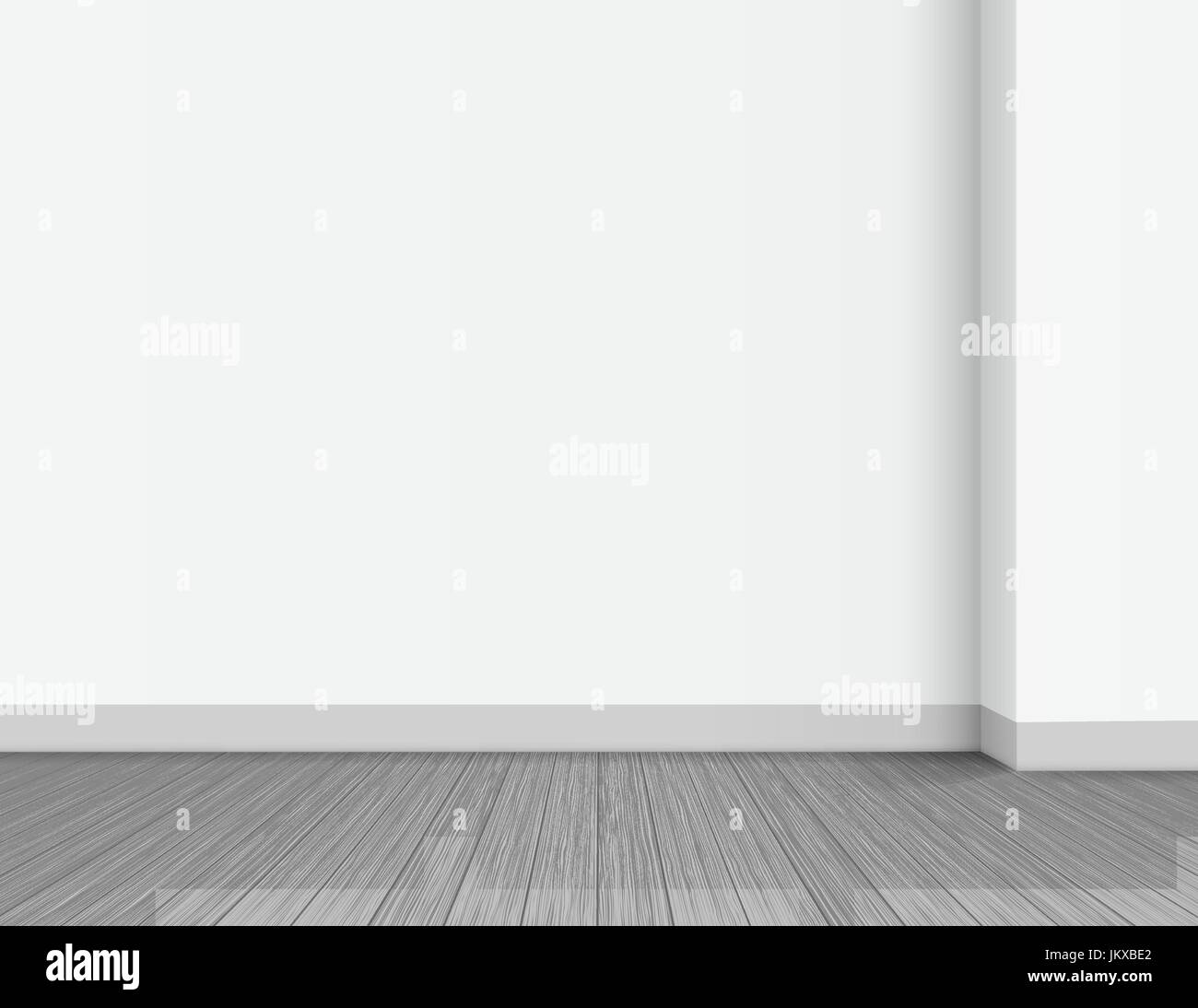 Clean interior template, empty white wall with corner background ...