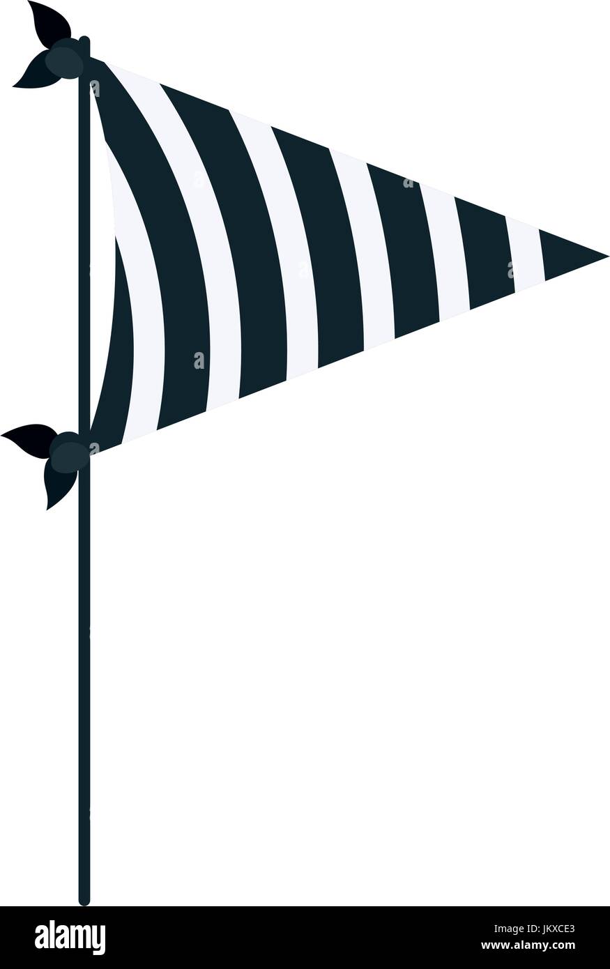 dark blue color silhouette decorative flags party with diagonal lines ...