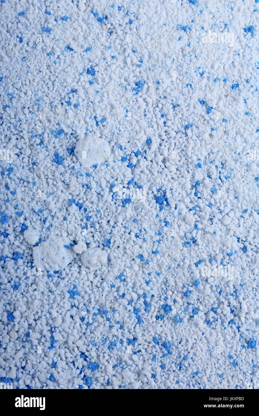 Detergent for a laundry washer. Washing powder texture pattern close up ...